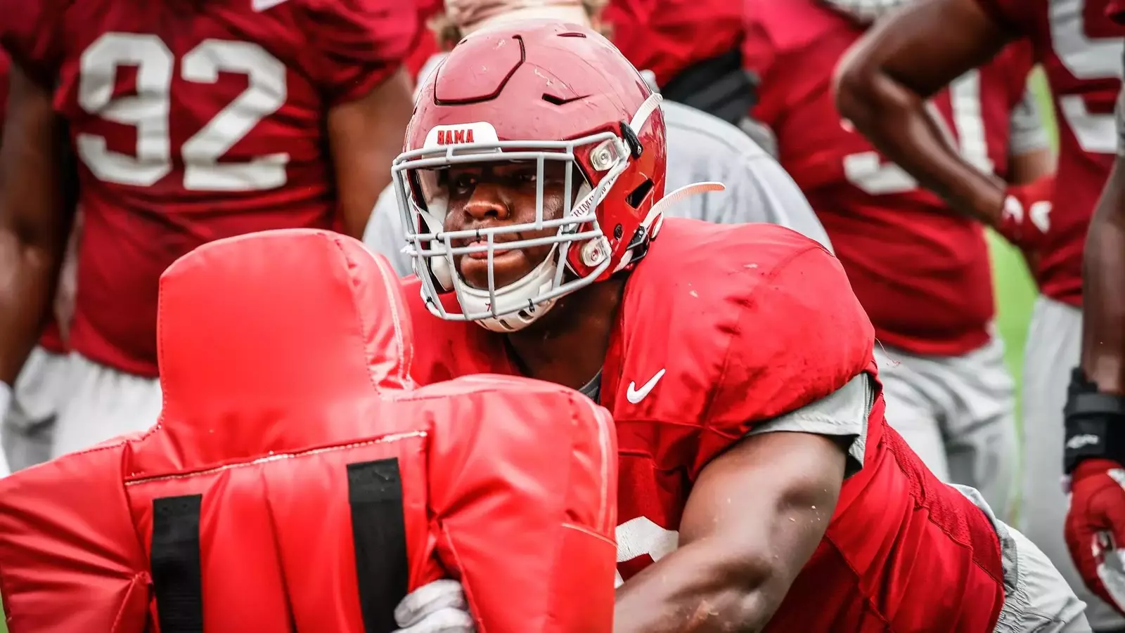 Thursday Practice Spent in Shells - Alabama Athletics