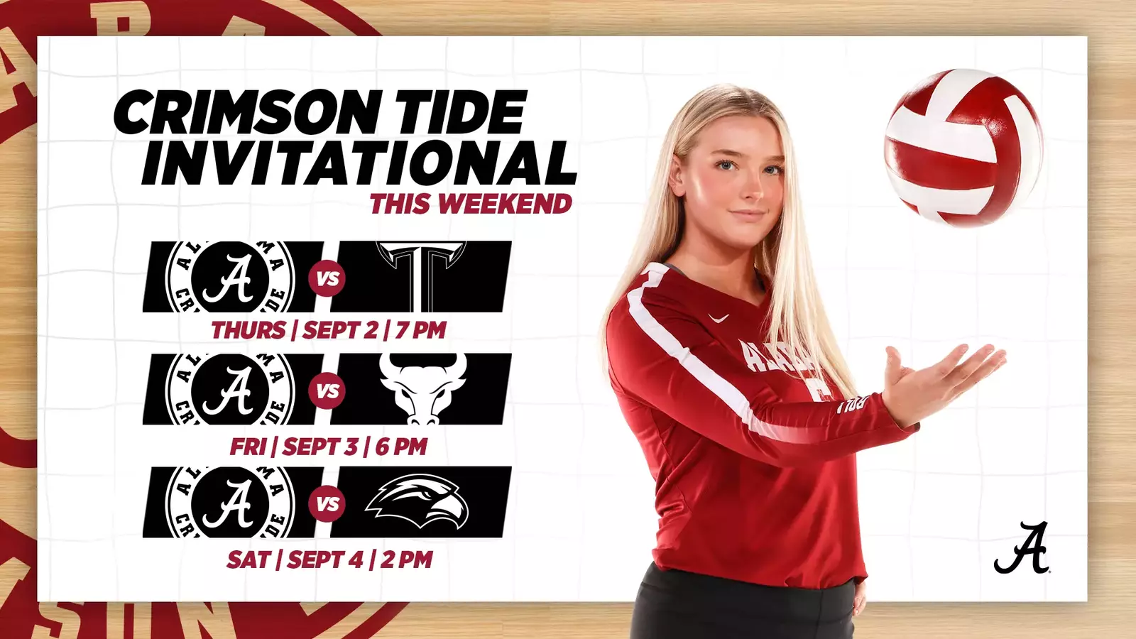 Alabama Volleyball Makes 2021 Home Debut at Crimson Tide Invitational ...