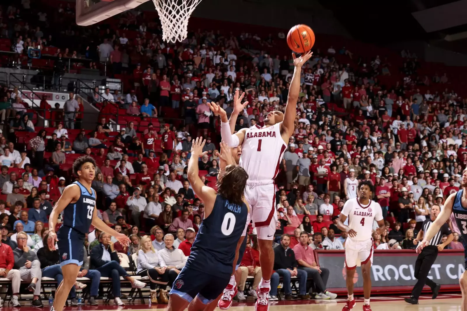 Four Score in Double Figures to Lead No. 20/19 Alabama Past Liberty, 95 ...