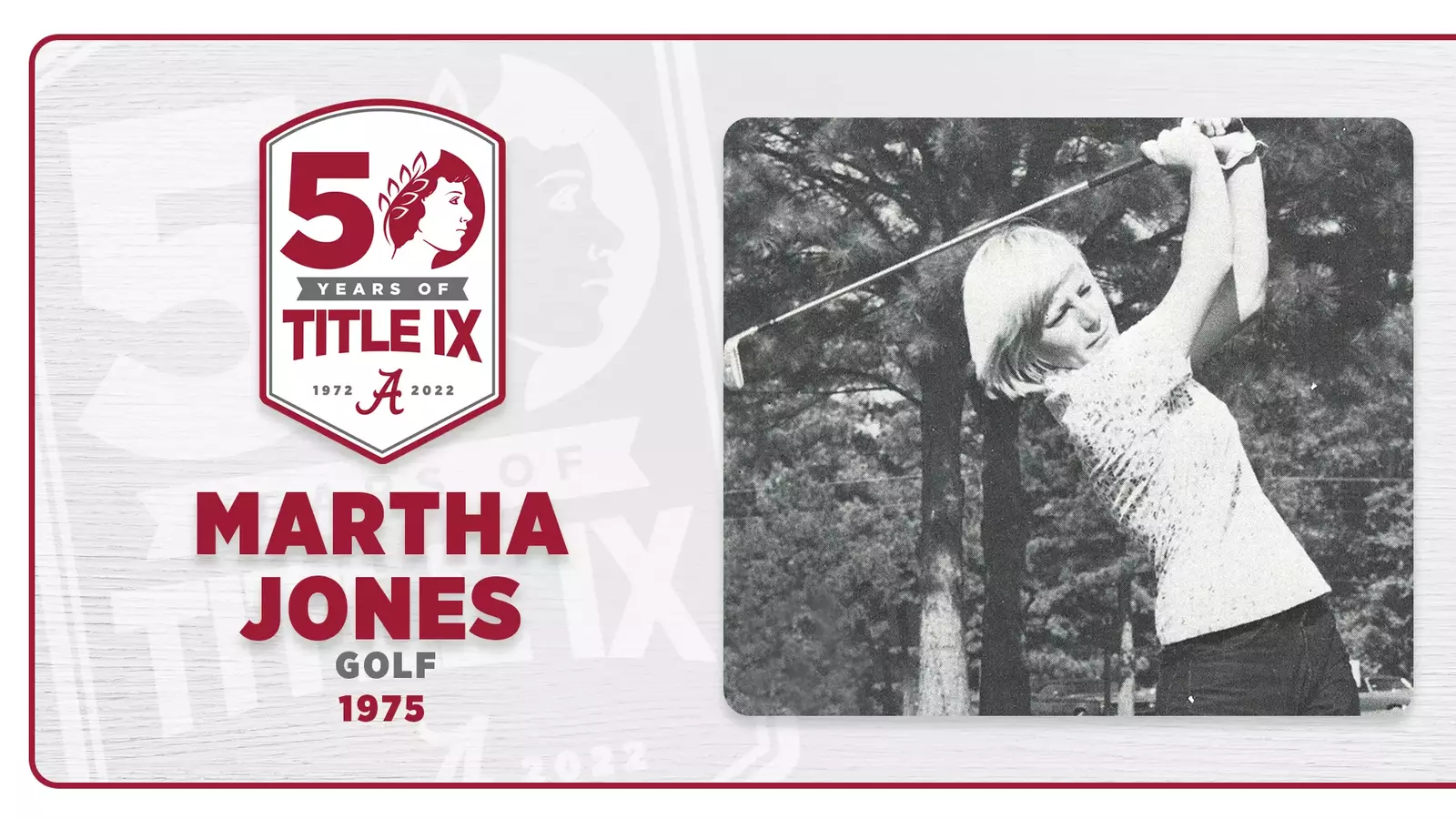 The 50-Year Shift with Martha Jones Lang - Alabama Athletics