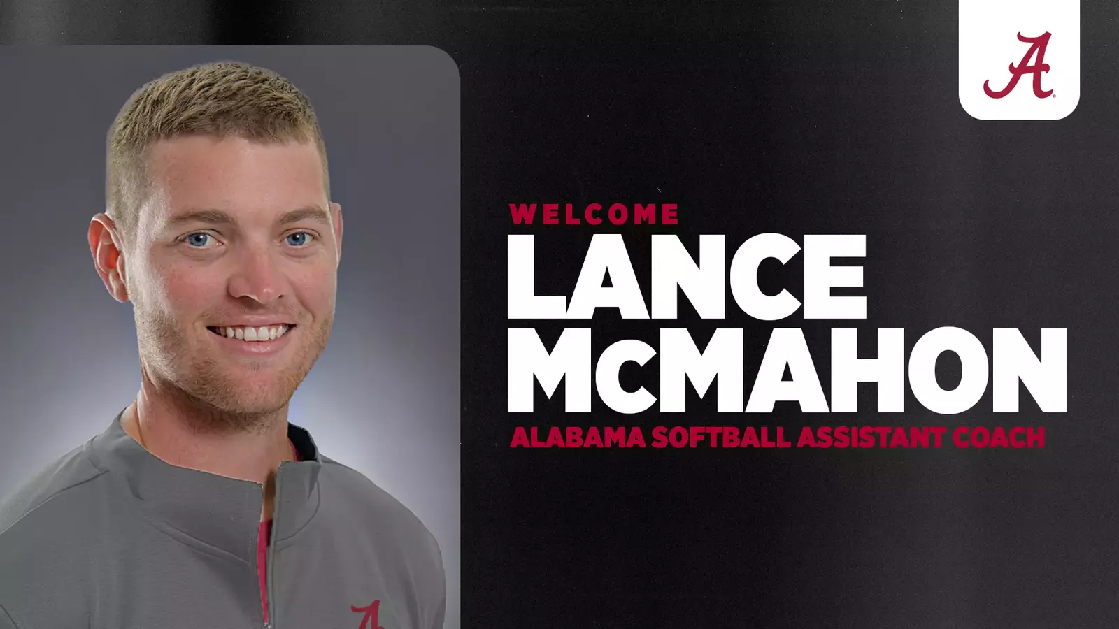 Alabama Softball Welcomes Lance McMahon as Assistant Coach - Alabama Athletics