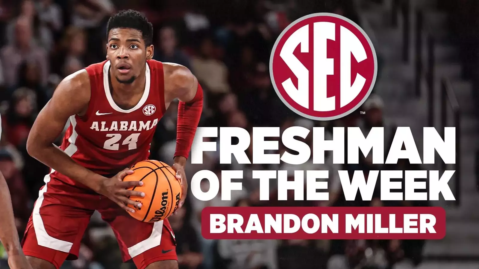 Brandon Miller Named SEC Freshman of the Week - Alabama Athletics