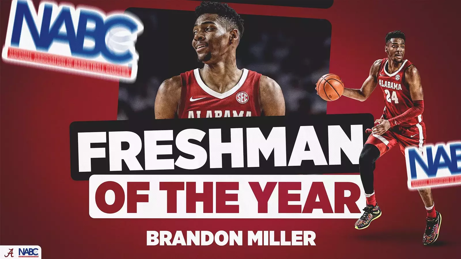 Brandon Miller Named NABC Freshman of the Year - Alabama Athletics