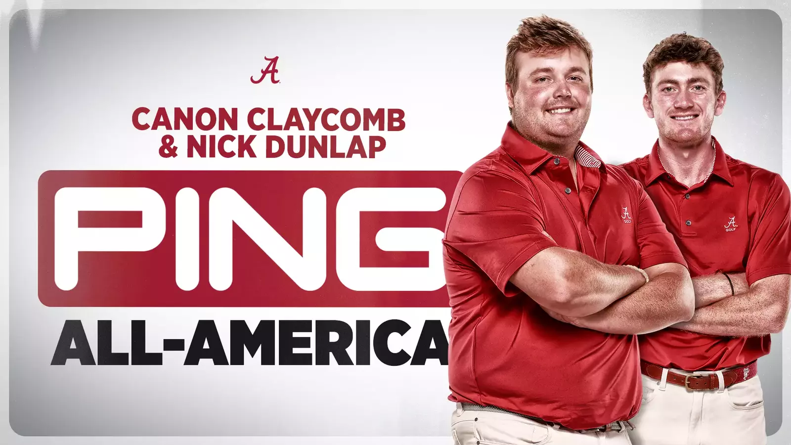 Alabama’s Canon Claycomb, Nick Dunlap Named PING All-Americans - Alabama Athletics