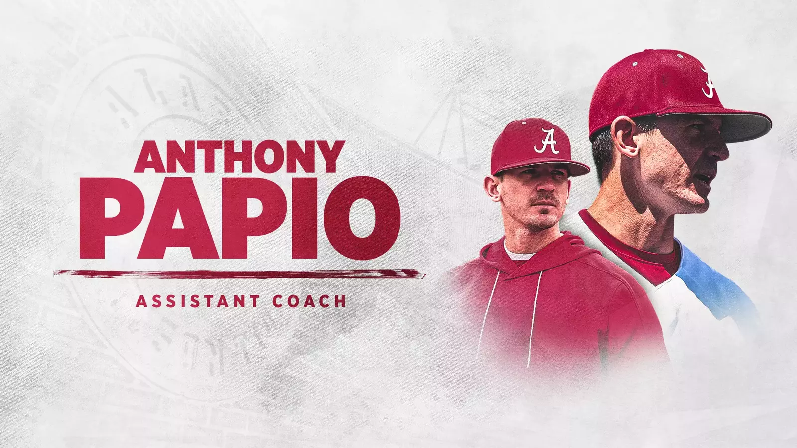 Baseball Adds Anthony Papio to Crimson Tide Coaching Staff - Alabama ...
