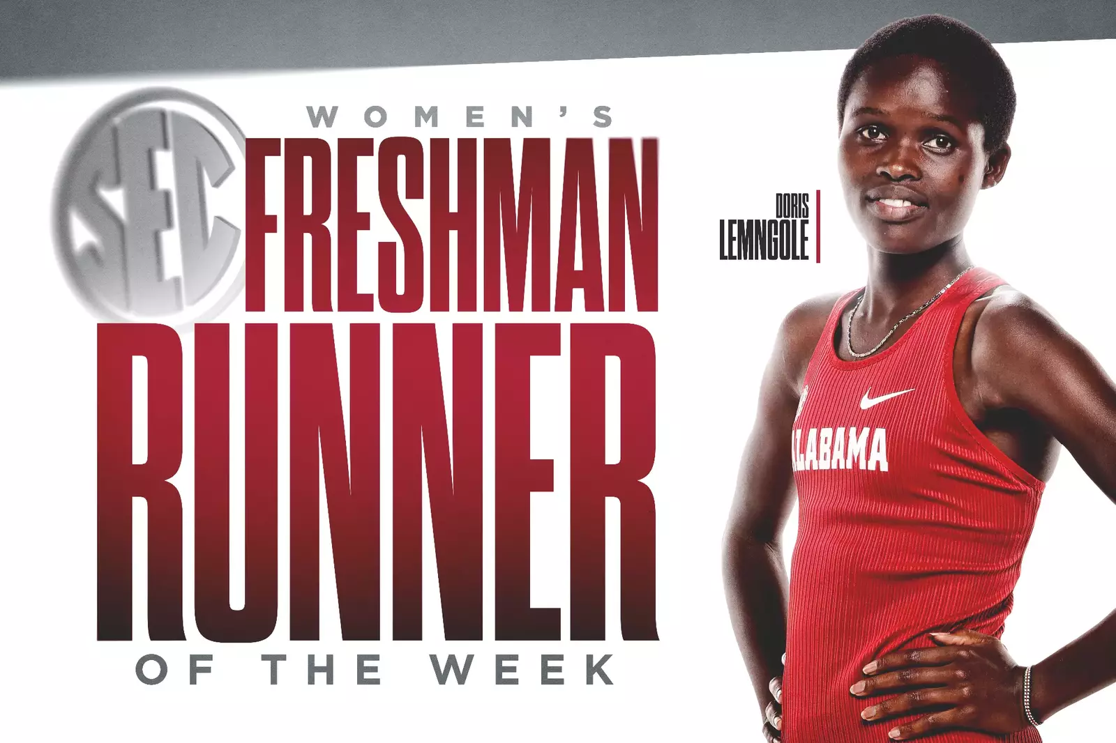 Doris Lemngole Named SEC Women’s Freshman of the Week - Alabama Athletics