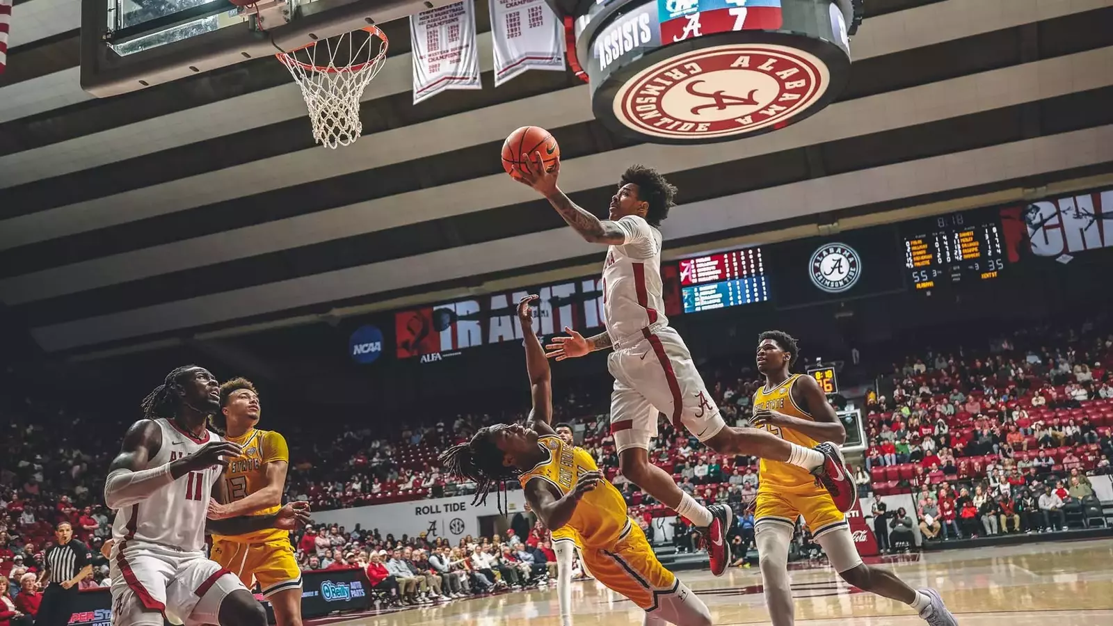 No. 6/7 Alabama Heads into Christmas Break with an 81-54 Win over Kent ...