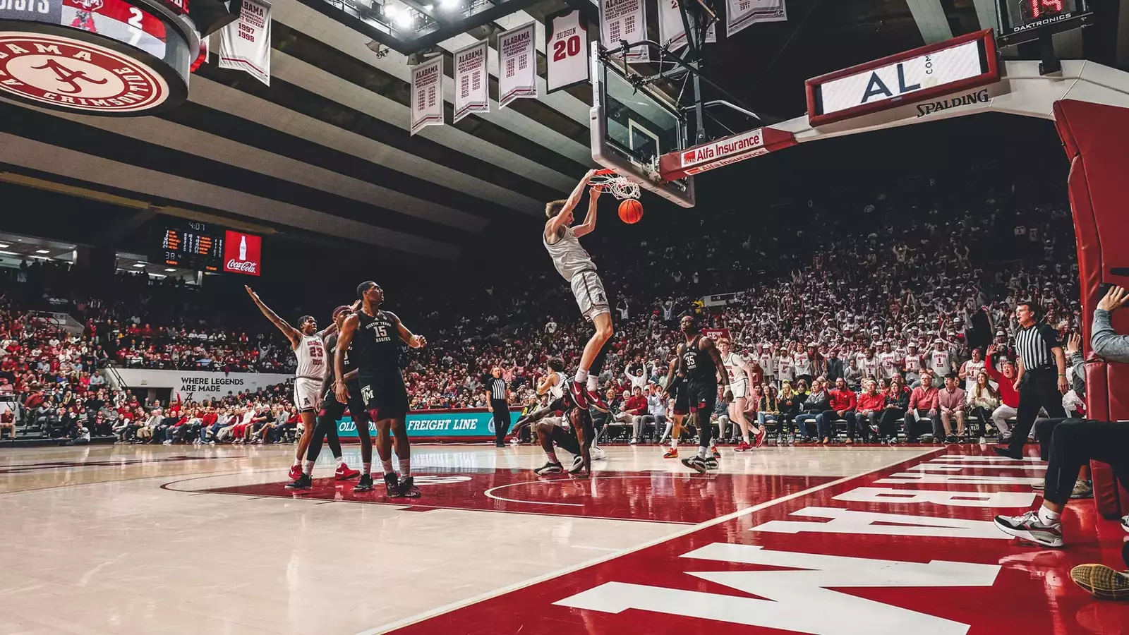 Offensive Firepower Leads Alabama to 100-75 Win over Texas A&M ...