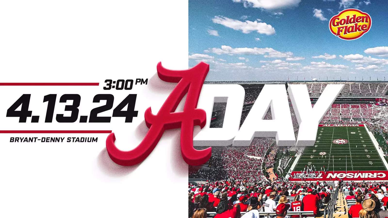 Golden Flake A-Day Details Announced - Alabama Athletics