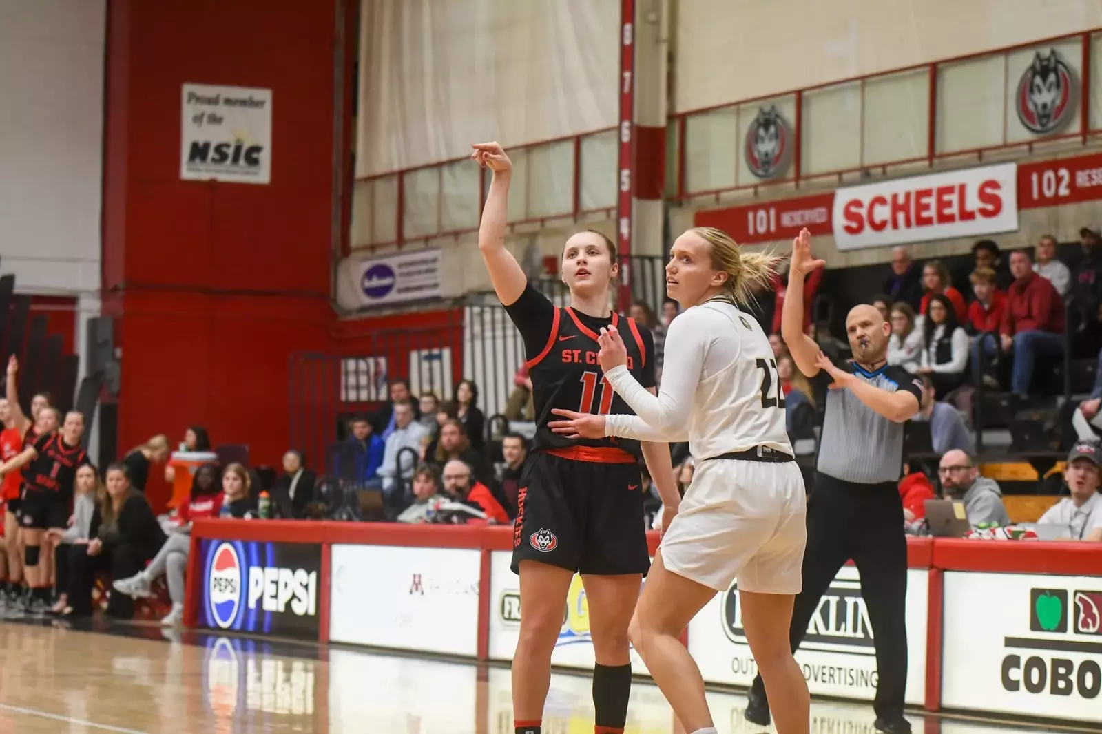 Eggebrecht Makes History but Huskies Fall 59-58 to Bemidji State - St. Cloud State University ...