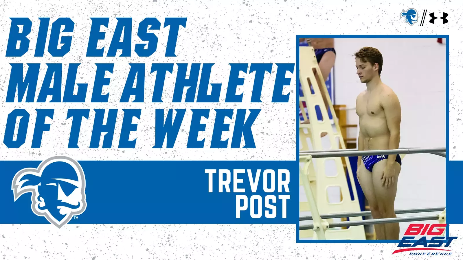 Post Named BIG EAST Male Athlete of the Week - Seton Hall University ...