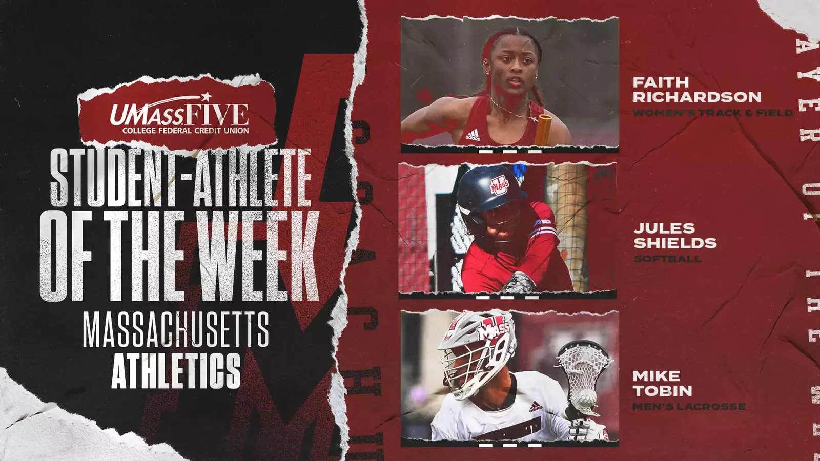 Richardson, Shields, Tobin Lauded UMass Student-Athletes Of The Week ...