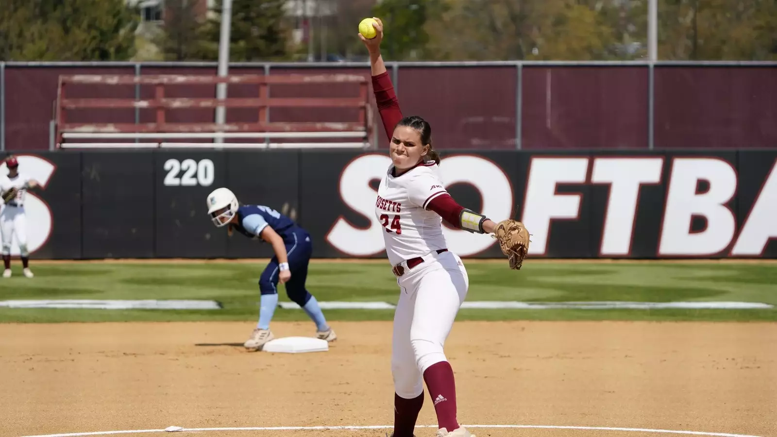 Final Home Contest For Massachusetts Softball On Deck University Of
