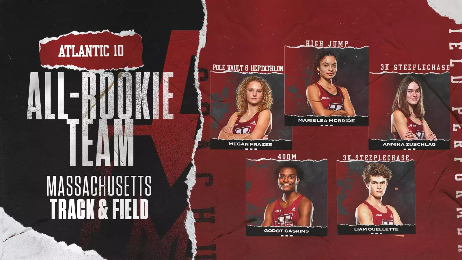 Massachusetts Track & Field Lands Five On Atlantic 10 All-Rookie Teams - University of ...