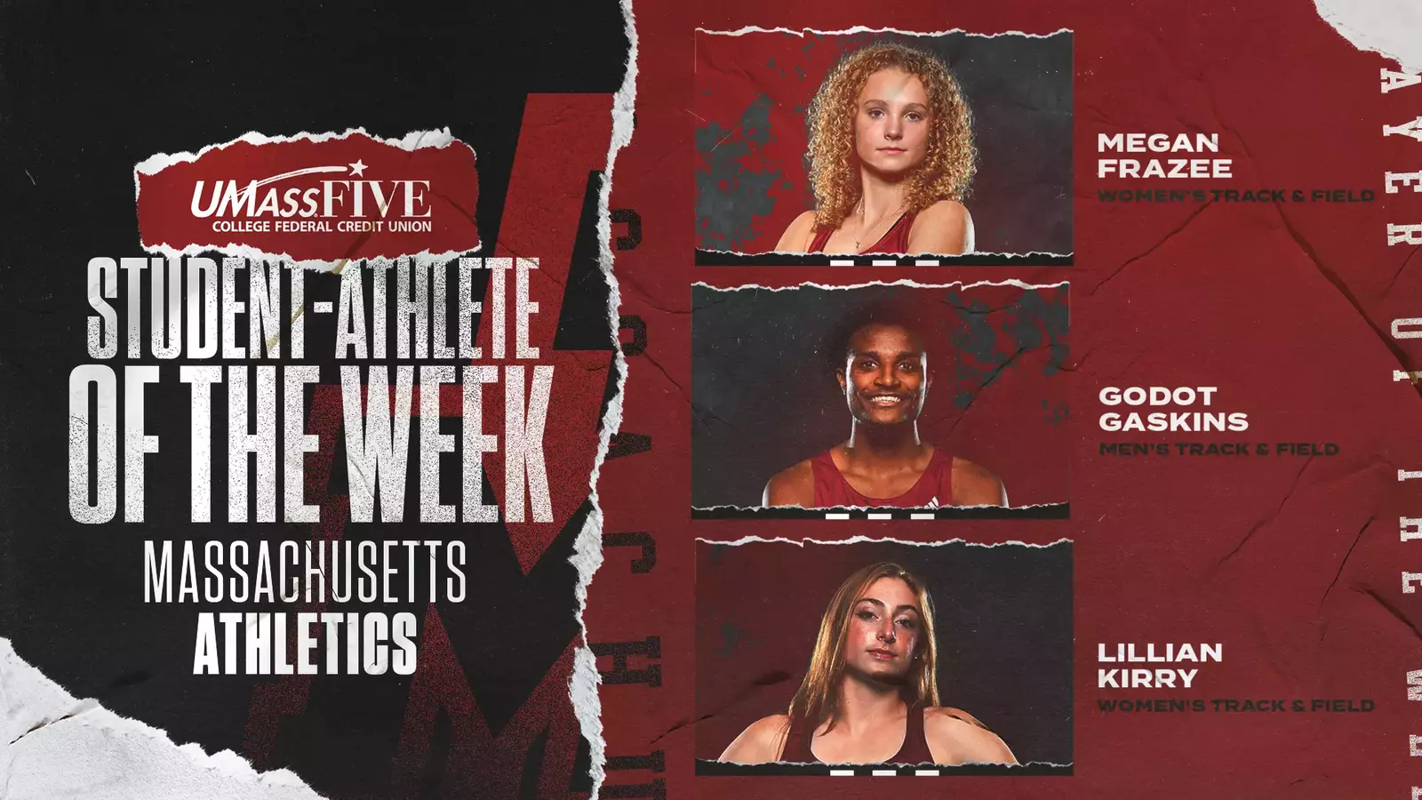 Massachusetts Track & Field Trio Tabbed UMass Student-Athletes Of The ...