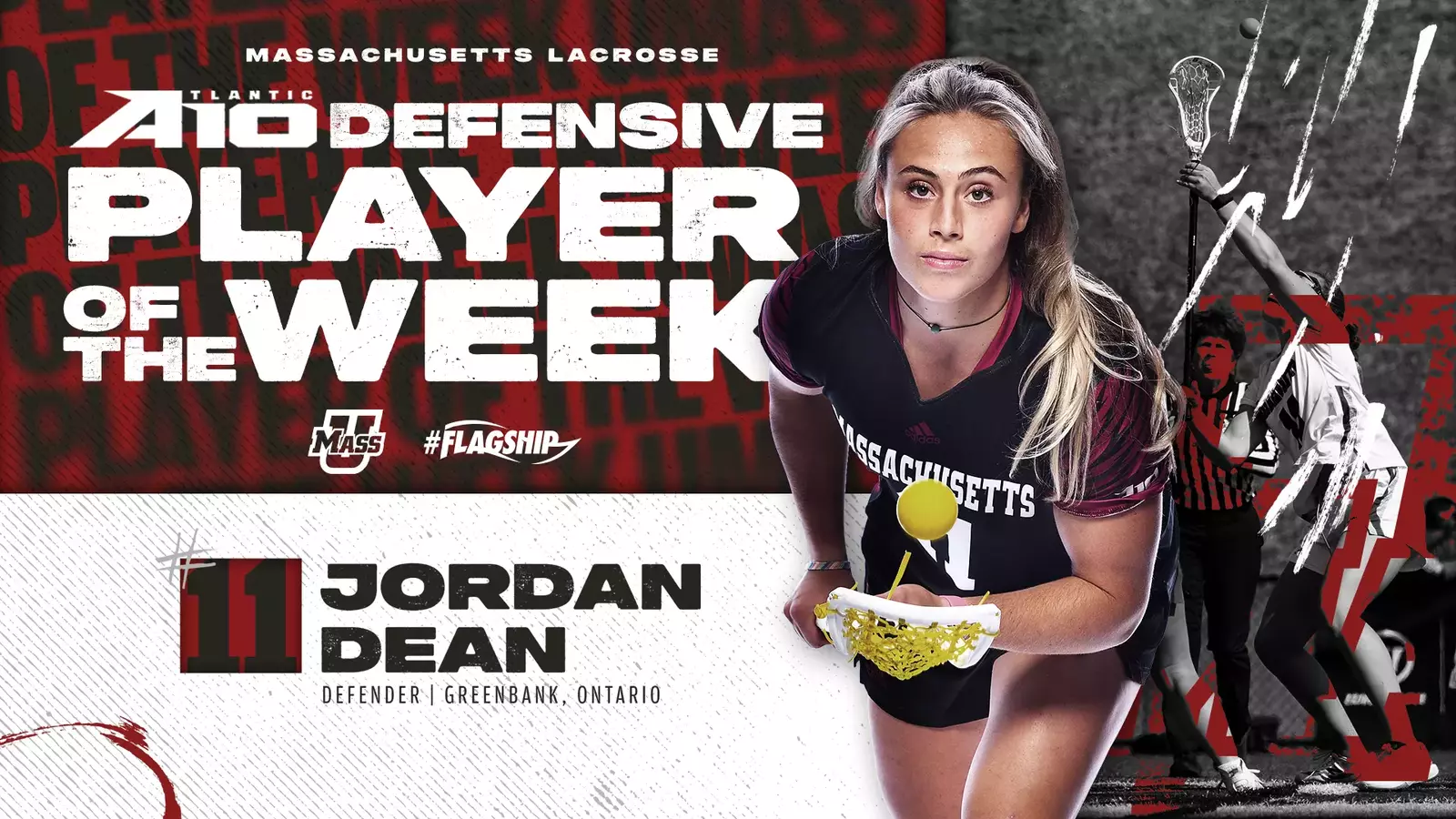 Dean Earns Back-To-Back Atlantic 10 Weekly Honors - University of Massachusetts Athletics