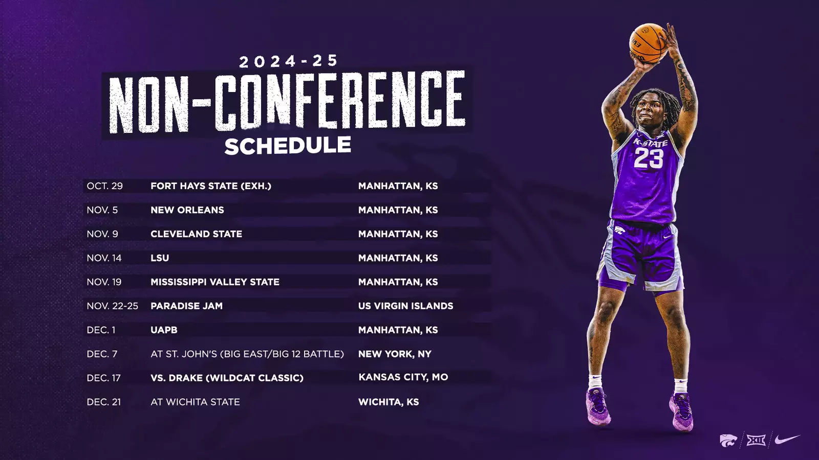 Kansas basketball schedule store